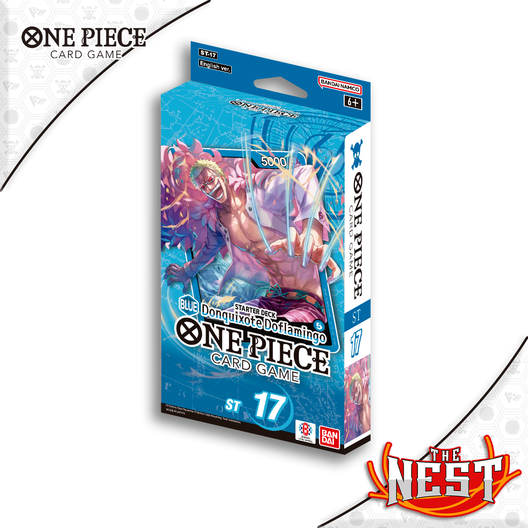 One Piece Card Game – (ST17) Blue: Donquixote Doflamingo – The Nest Games