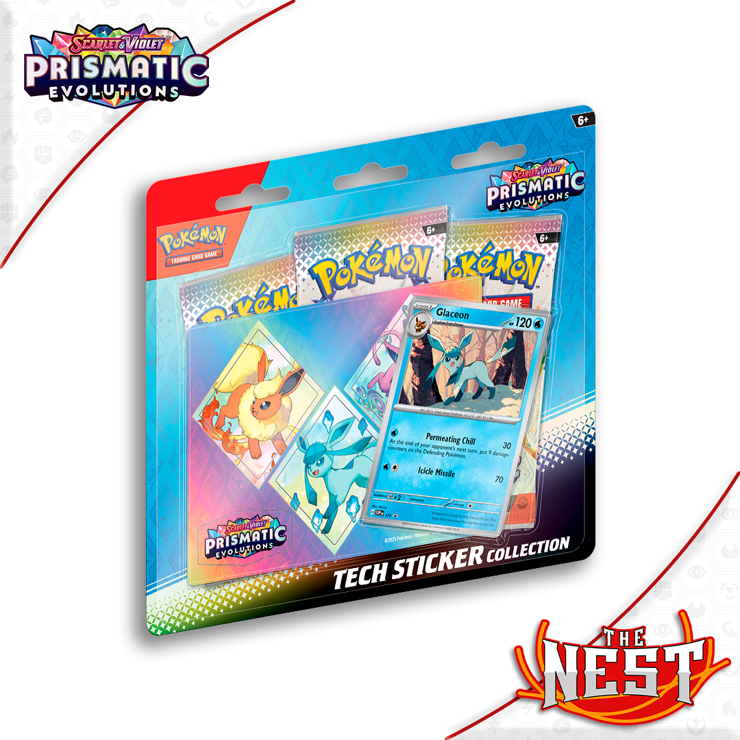 Pokémon – Prismatic Evolutions: Tech Sticker Collection – The Nest Games