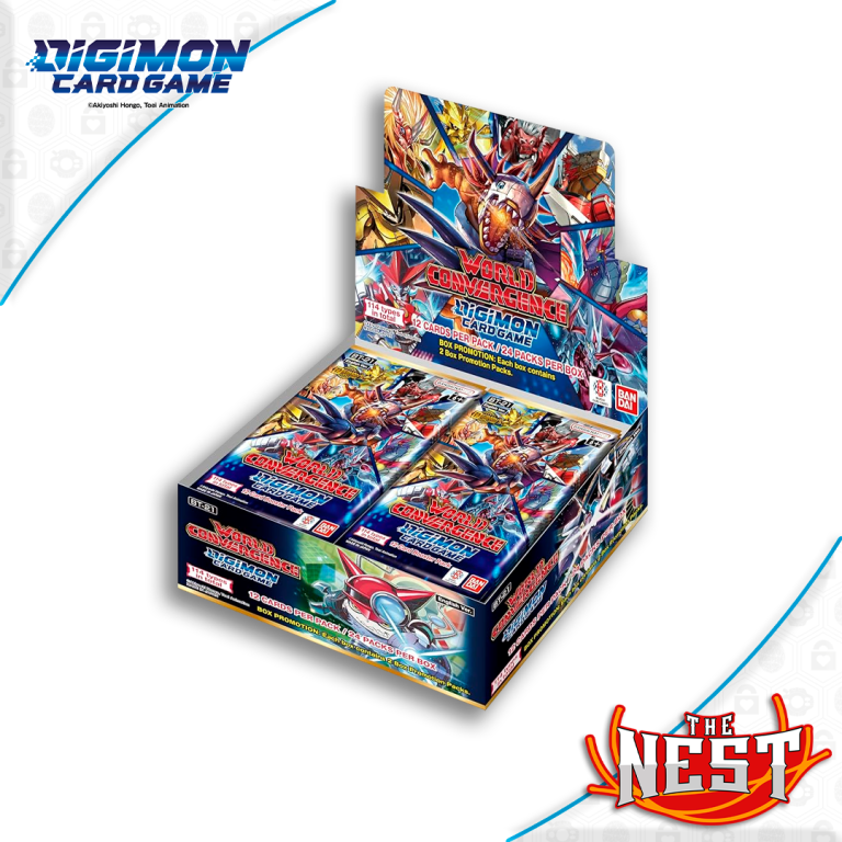 Digimon Card Game – (BT21) World Convergence Booster Box – The Nest Games